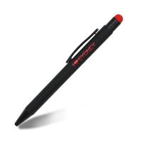 China Wholesale Custom Logo Metal Touch Screen Ball Pen Soft Rubber Colorful Stylus Pen for sale
