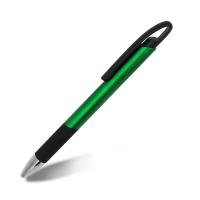 China Classic Aluminum Ballpoint Pen Colorful Spray Paint Soft Pen Grip Black Clip Office Pen for sale