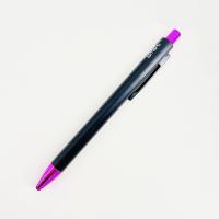 China School Stationery Simple Aluminum Press Type Ballpoint Pen Spray Painting Logo Pen for sale