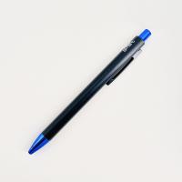 China School Stationery Simple Aluminum Press Type Ballpoint Pen Spray Painting Logo Pen for sale