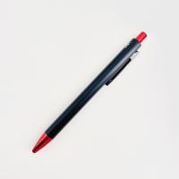 China School Stationery Simple Aluminum Press Type Ballpoint Pen Spray Painting Logo Pen for sale