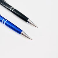 China Aluminum Press Ballpoint Pen 1.0 mm Metal Barrel Gift Pen Stationery Supply for sale