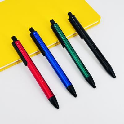 China Hot Sell Aluminum Ballpoint Pen With Laser Print Logo Press Promotion Logo Pen for sale