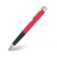 China Hot Selling Aluminum Ball Pen Soft Coating Soft Rubber Grip Smooth Writing Ballpoint Pen for sale