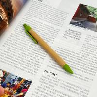 China Creative Bamboo Wooden Ball Pen Multiple Colors Eco-friendly Advertising Ballpoint Pen for sale