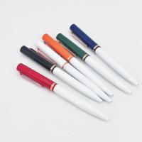 China Business Style Aluminum Barrel Press Type Ballpoint Pen 1.0mm Classic Ball Pen for sale
