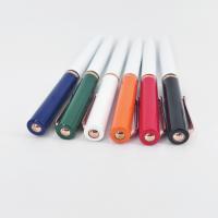 China Business Style Aluminum Barrel Press Type Ballpoint Pen 1.0mm Classic Ball Pen for sale