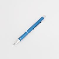 China Aluminum Barrel Press Metal Ball Pen 1.0mm Matt Aluminum Ballpoint Pen Non-slip Grip for sale