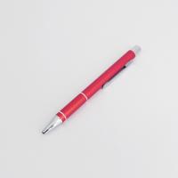 China Aluminum Barrel Press Metal Ball Pen 1.0mm Matt Aluminum Ballpoint Pen Non-slip Grip for sale