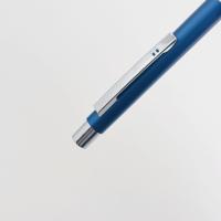 China Aluminum Barrel Press Metal Ball Pen 1.0mm Matt Aluminum Ballpoint Pen Non-slip Grip for sale