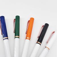 China Colorful Plug In Type Metal Roller Ball Pen 0.5mm Aluminum Barrel Signature Pen for sale