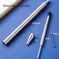 China High Quality All Steel Press Ballpoint Pen Durable Simple Style Metal Barrel Ball Pen for sale