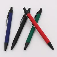 China Colorful Metal Ballpoint Pen Press Style Classic Aluminum Ball Pen With Clip for sale
