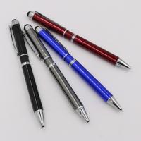 China Business Office 2 in 1 Touch Screen Ballpoint Pen Stylus Pen With Laser Engraving Logo for sale