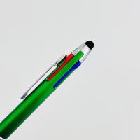 China 4 Colors In 1 Capacitive Ballpoint Pen 0.5mm Press Multi-functional Ball Pen For Office School for sale