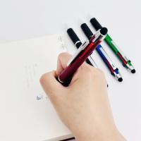 China 4 Colors In 1 Capacitive Ballpoint Pen 0.5mm Press Multi-functional Ball Pen For Office School for sale