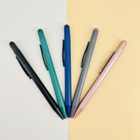 China Press-Type Matte Barrel Ball Pen 1.0mm Multi-color Touch Screen Gift Ballpoint Pen for sale
