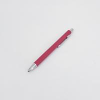 China Colorful Retractable Metal Ball Pen Spray Painted Aluminum Barrel Press Ballpoint Pen for sale