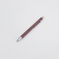 China Colorful Retractable Metal Ball Pen Spray Painted Aluminum Barrel Press Ballpoint Pen for sale