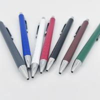 China Colorful Retractable Metal Ball Pen Spray Painted Aluminum Barrel Press Ballpoint Pen for sale