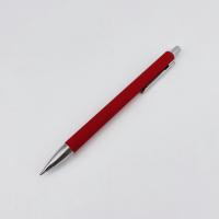 China Aluminum Barrel Soft Coating Soft Touch Press Ballpoint Pen School Stationary for sale