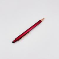 China Luxury Texture Matte Ball Pen Aluminum Barrel Touch Screen Press-Type Ballpoint Pen for sale