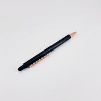 China Luxury Texture Matte Ball Pen Aluminum Barrel Touch Screen Press-Type Ballpoint Pen for sale