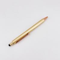 China Luxury Texture Matte Ball Pen Aluminum Barrel Touch Screen Press-Type Ballpoint Pen for sale