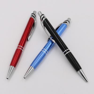China High Quality Customized Aluminum Barrel Ballpoint Pen Retractable Ball Pen With Logo for sale