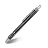 China Professional Aluminum Ball Pen School Stationary 1.0mm Retractable Ballpoint Pen for sale