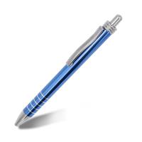China Professional Aluminum Ball Pen School Stationary 1.0mm Retractable Ballpoint Pen for sale