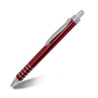 China Professional Aluminum Ball Pen School Stationary 1.0mm Retractable Ballpoint Pen for sale