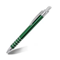 China Office School Metal Barrel Ballpoint Pen 1.0mm Classic Aluminum Retractable Ball Pen for sale