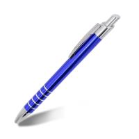 China Office School Metal Barrel Ballpoint Pen 1.0mm Classic Aluminum Retractable Ball Pen for sale
