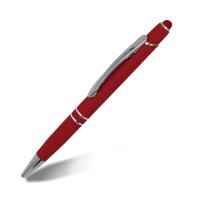 China Custom Logo Metal Touch Screen Ballpoint Pen Soft Rubber Surface Smooth Writing Ball Pen for sale