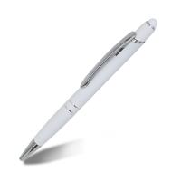 China Custom Logo Metal Touch Screen Ballpoint Pen Soft Rubber Surface Smooth Writing Ball Pen for sale
