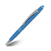 China Custom Logo Metal Touch Screen Ballpoint Pen Soft Rubber Surface Smooth Writing Ball Pen for sale