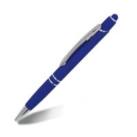 China Custom Logo Metal Touch Screen Ballpoint Pen Soft Rubber Surface Smooth Writing Ball Pen for sale