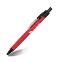 China Colorful Metal Ballpoint Pen Press Style Classic Aluminum Ball Pen With Clip for sale