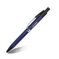 China Colorful Metal Ballpoint Pen Press Style Classic Aluminum Ball Pen With Clip for sale