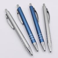 China Business Office Smooth Aluminum Press Ballpoint Pen With Customize Logo for sale