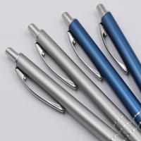 China Business Office Smooth Aluminum Press Ballpoint Pen With Customize Logo for sale