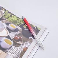 China Stationery Supply Gradient Aluminum Press Ballpoint Pen Promotion Logo Ball Pen for sale
