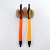 China High Quality Soft Rubber Business Ballpoint Pen Simple Press Ball Pen With Clip for sale