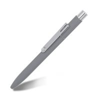 China Soft Rubber Colorful Aluminum Business Ballpoint Pen Retractable Ball Pen With Customized Logo for sale