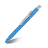 China Soft Rubber Colorful Aluminum Business Ballpoint Pen Retractable Ball Pen With Customized Logo for sale