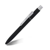 China Soft Rubber Colorful Aluminum Business Ballpoint Pen Retractable Ball Pen With Customized Logo for sale