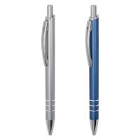 China Business Office Smooth Aluminum Press Ballpoint Pen With Customize Logo for sale