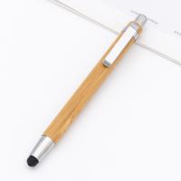 China Eco friendly Bamboo Pen Light Weight Screen Touch Ball Pen Multi function Stylus Pen for sale