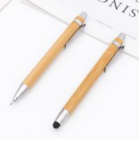 China Eco friendly Bamboo Pen Light Weight Screen Touch Ball Pen Multi function Stylus Pen for sale